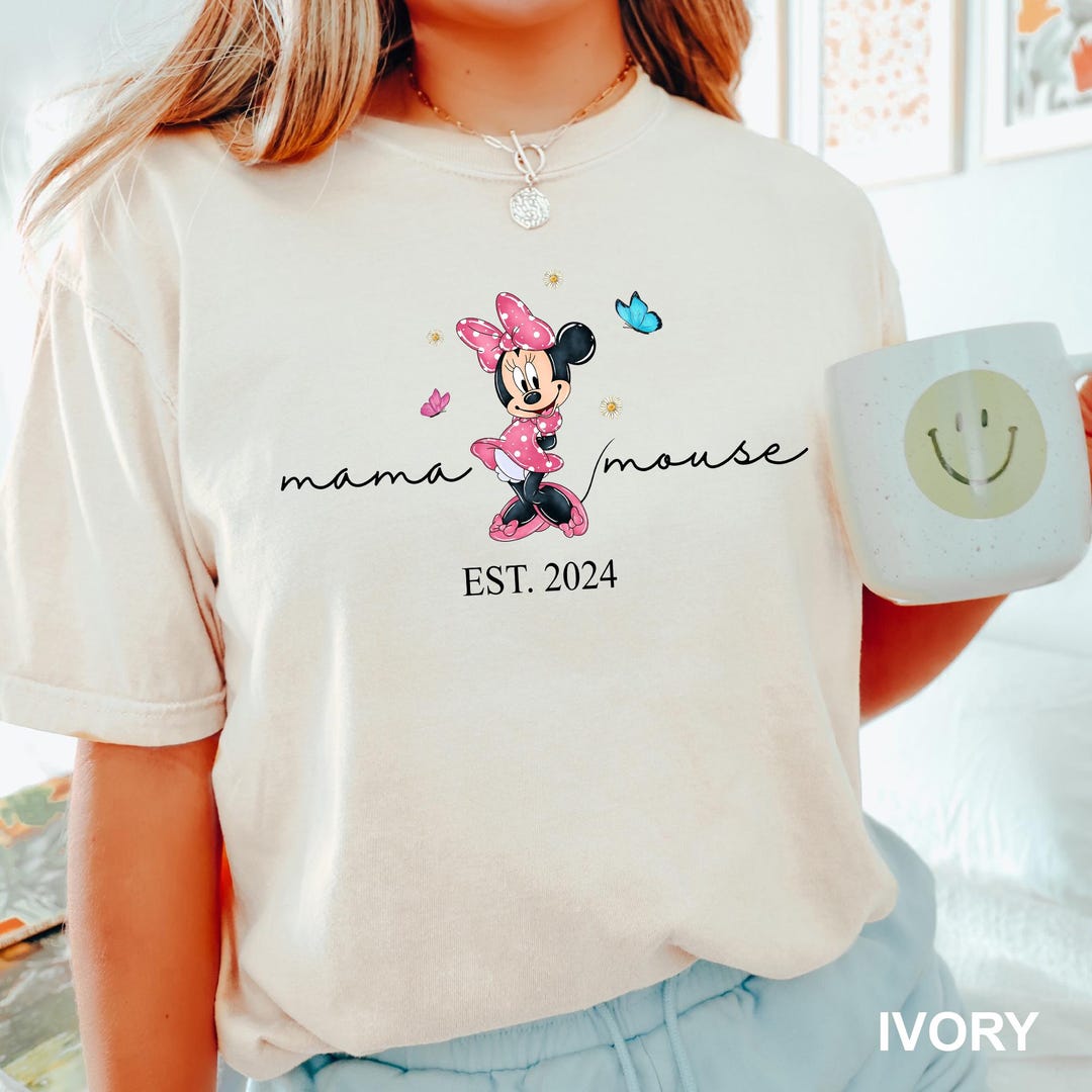 Minnie Mouse Mama Shirt, Disney Mama Shirt, Minnie Mouse, Minnie Ears ...