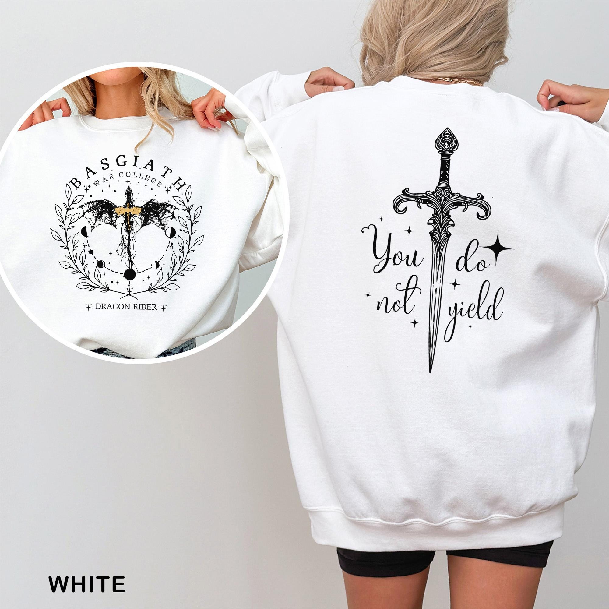 You Do Not Yield Sword Sweatshirt, Fourth Wing Book Lover Sweatshirt ...