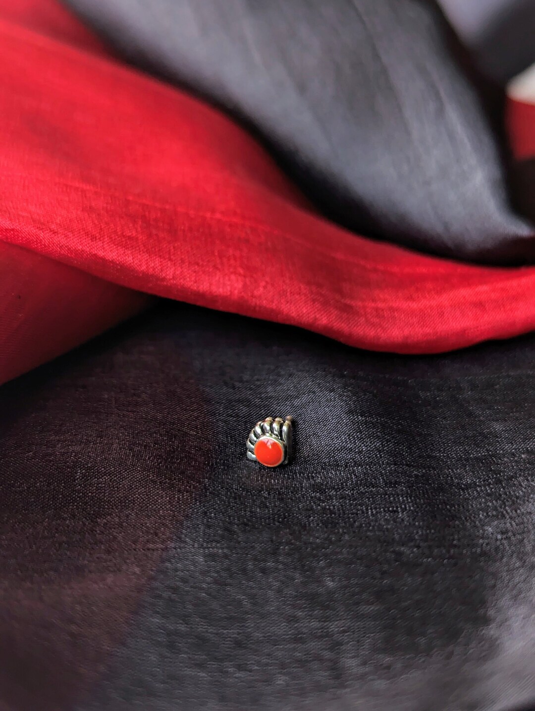 Valentine Gift - Ruby Red Shell Nose Pin - Nose Studs - Nosering ...