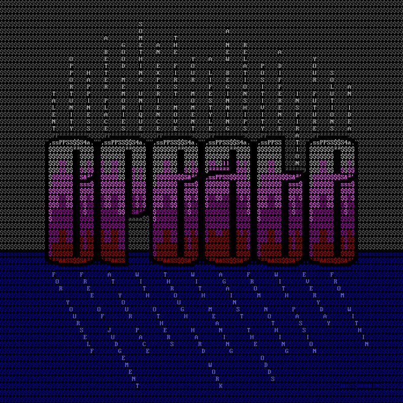 CREATE. an Original Ascii Using Only Keyboard Characters. Square ...