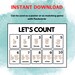 Printable Finger Counting Flashcards, Poster and Activities - Etsy