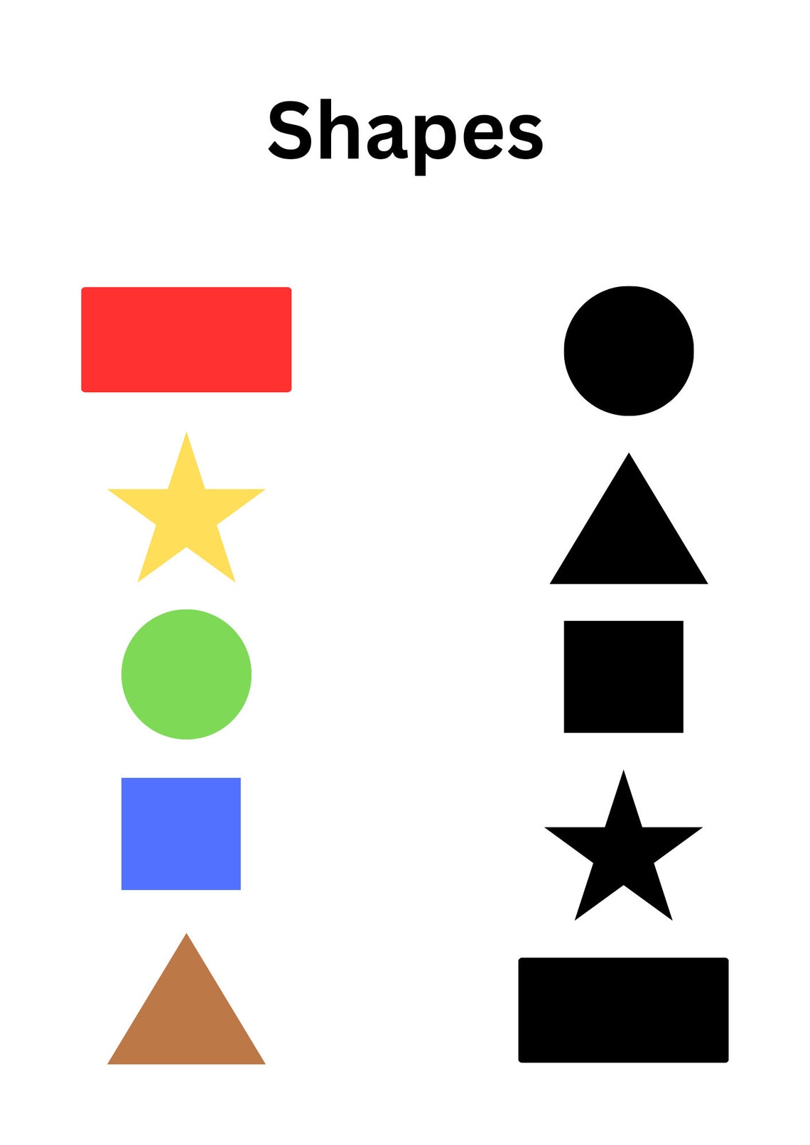 Printable Silhouette Matching Activity - Etsy