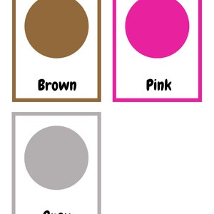 Printable Colours Flashcards - Etsy