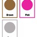 Printable Colours Flashcards - Etsy