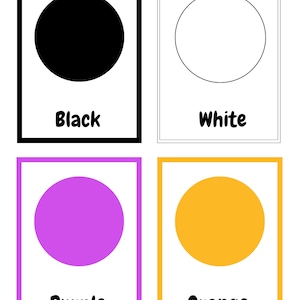 Printable Colours Flashcards - Etsy