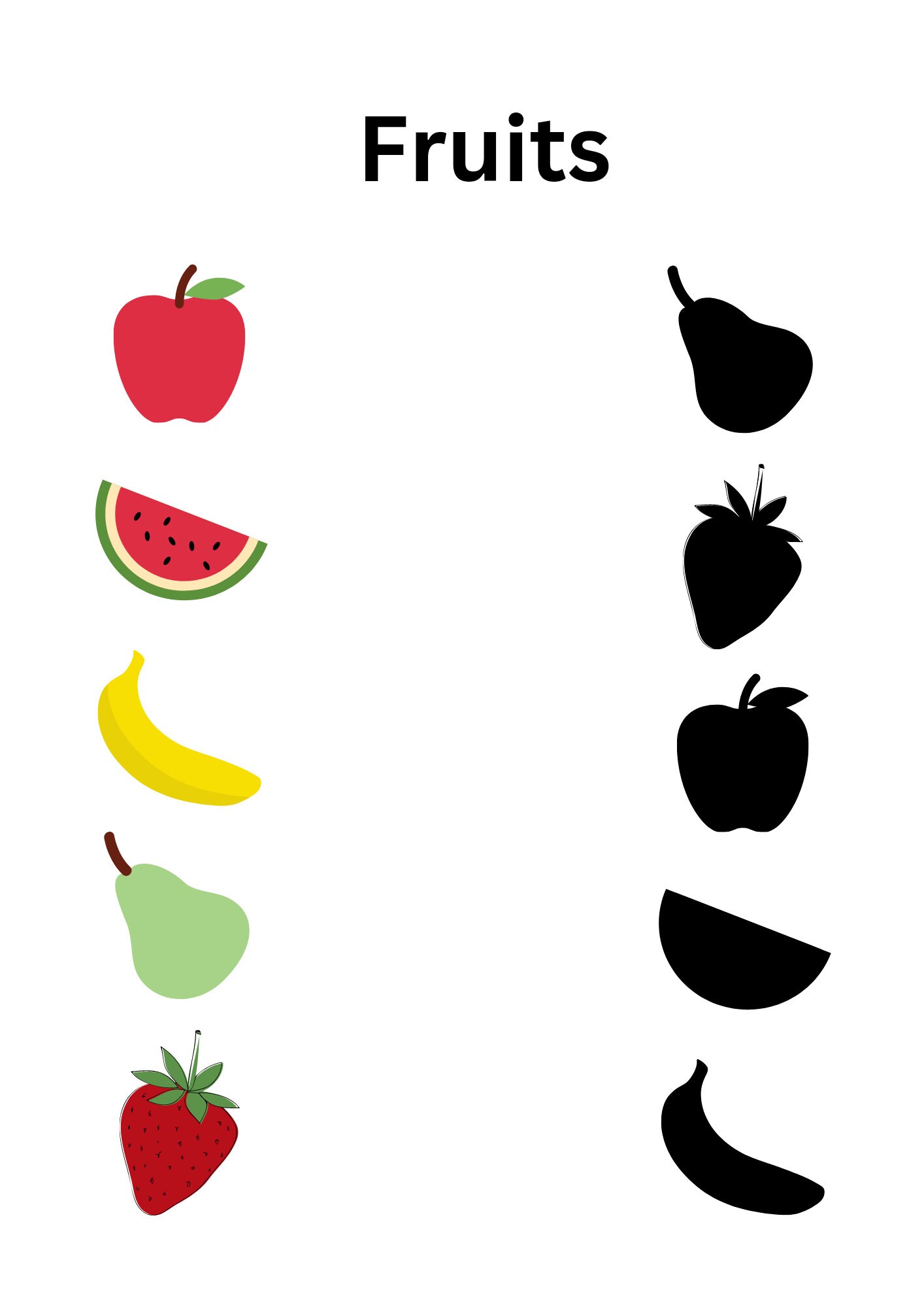 Printable Silhouette Matching Activity - Etsy