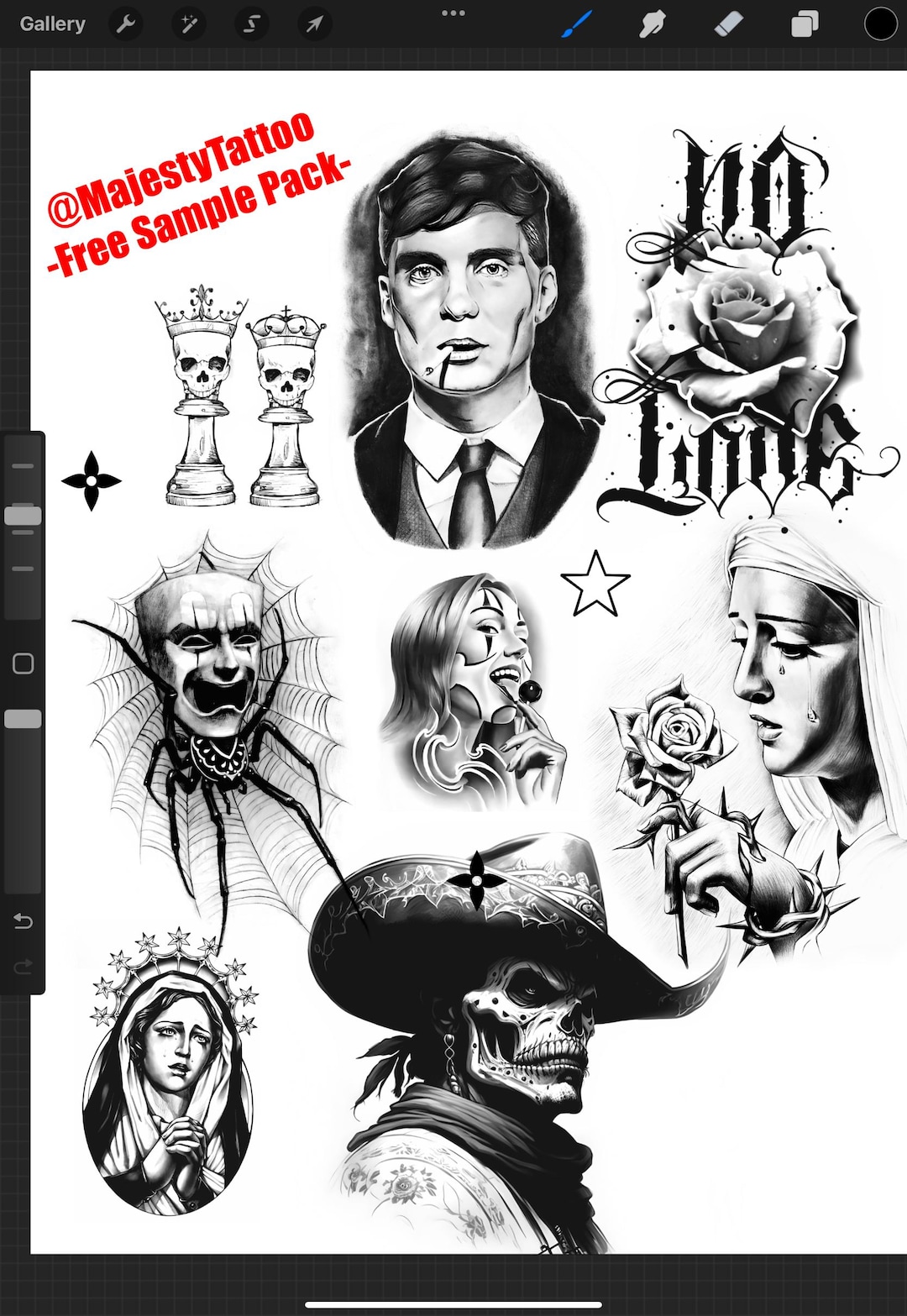 Chicano Money Procreate Small Stamp Pack - Etsy