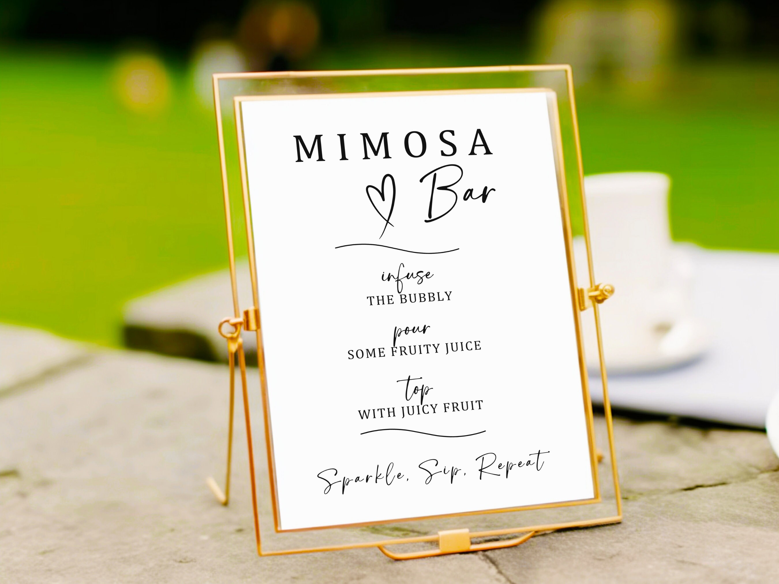 Bridal Brunch Mimosa Bar Bridal Shower Mimosa Bar Sign - Etsy