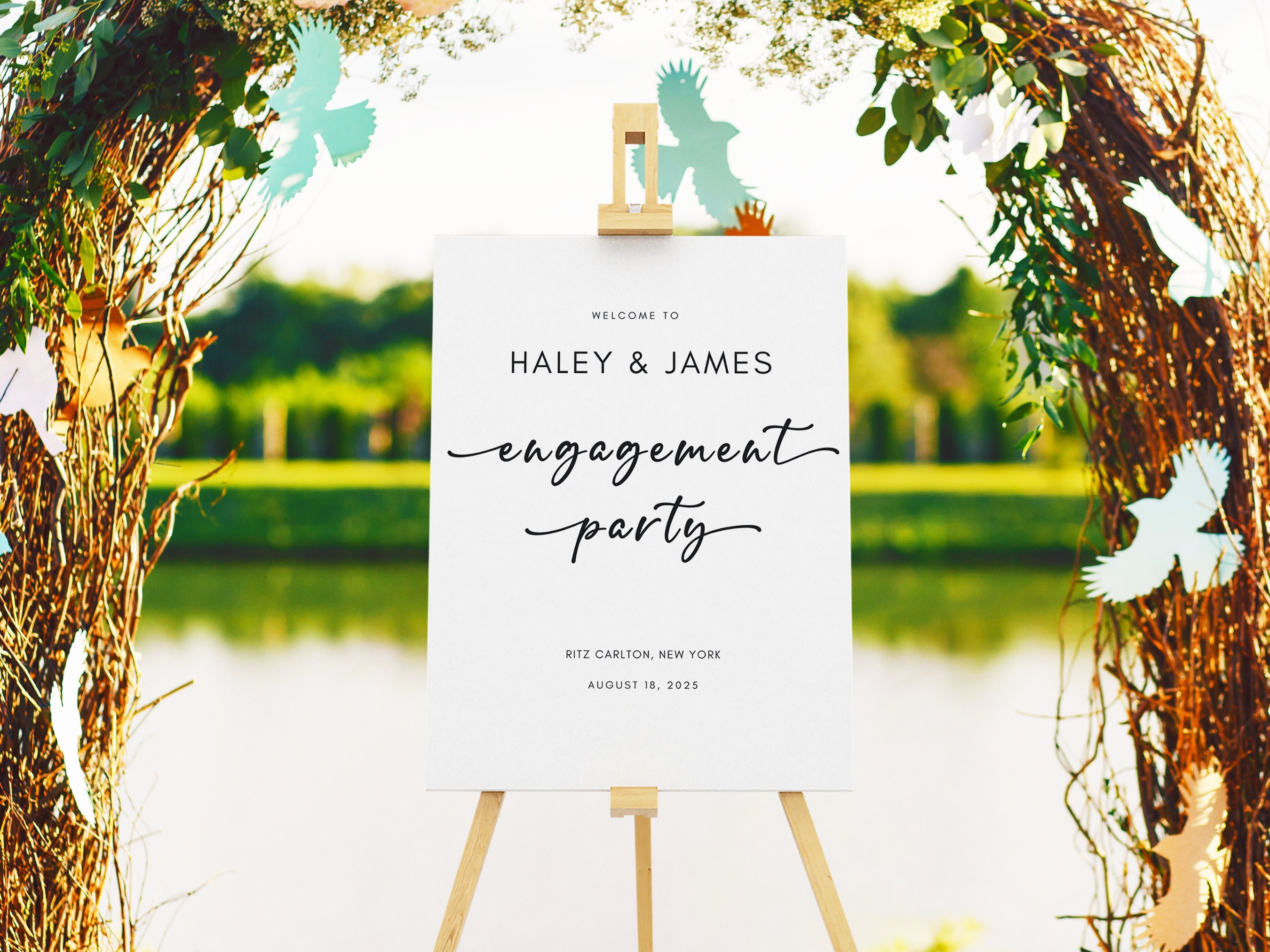 Engagement Party Welcome Sign, Engagement Party, Engagement Sign ...