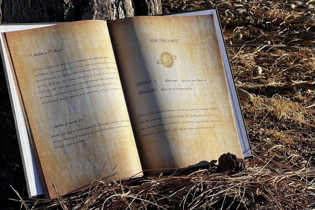 Personalized Birth Chart Book - Etsy