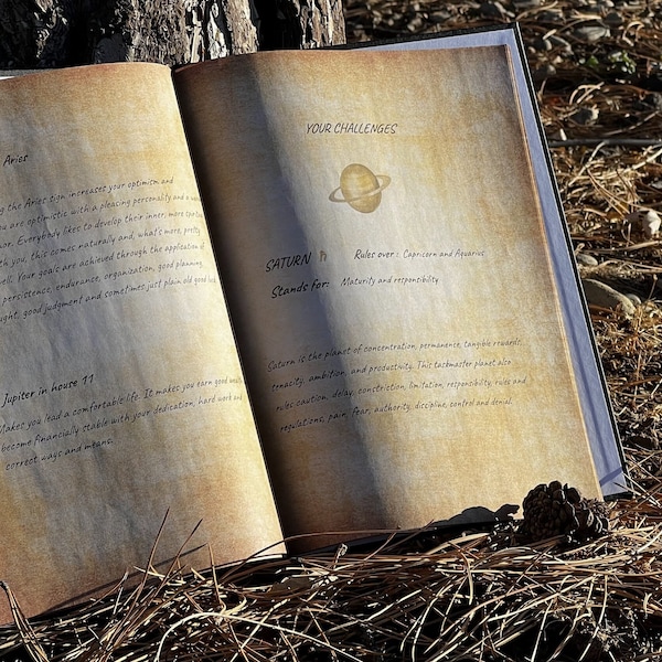 Personalized Birth Chart Book - Etsy