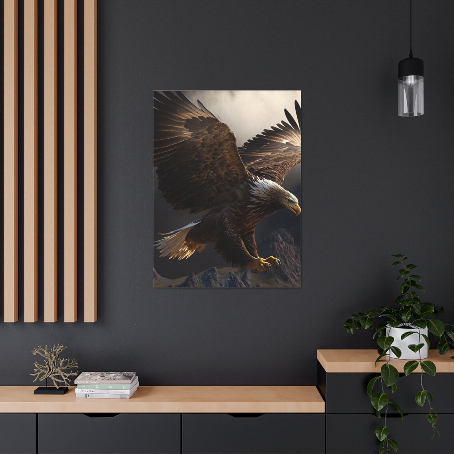 Eagle, Eye Catching Art, Home and Office Decor, Wall Art, Canvas ...