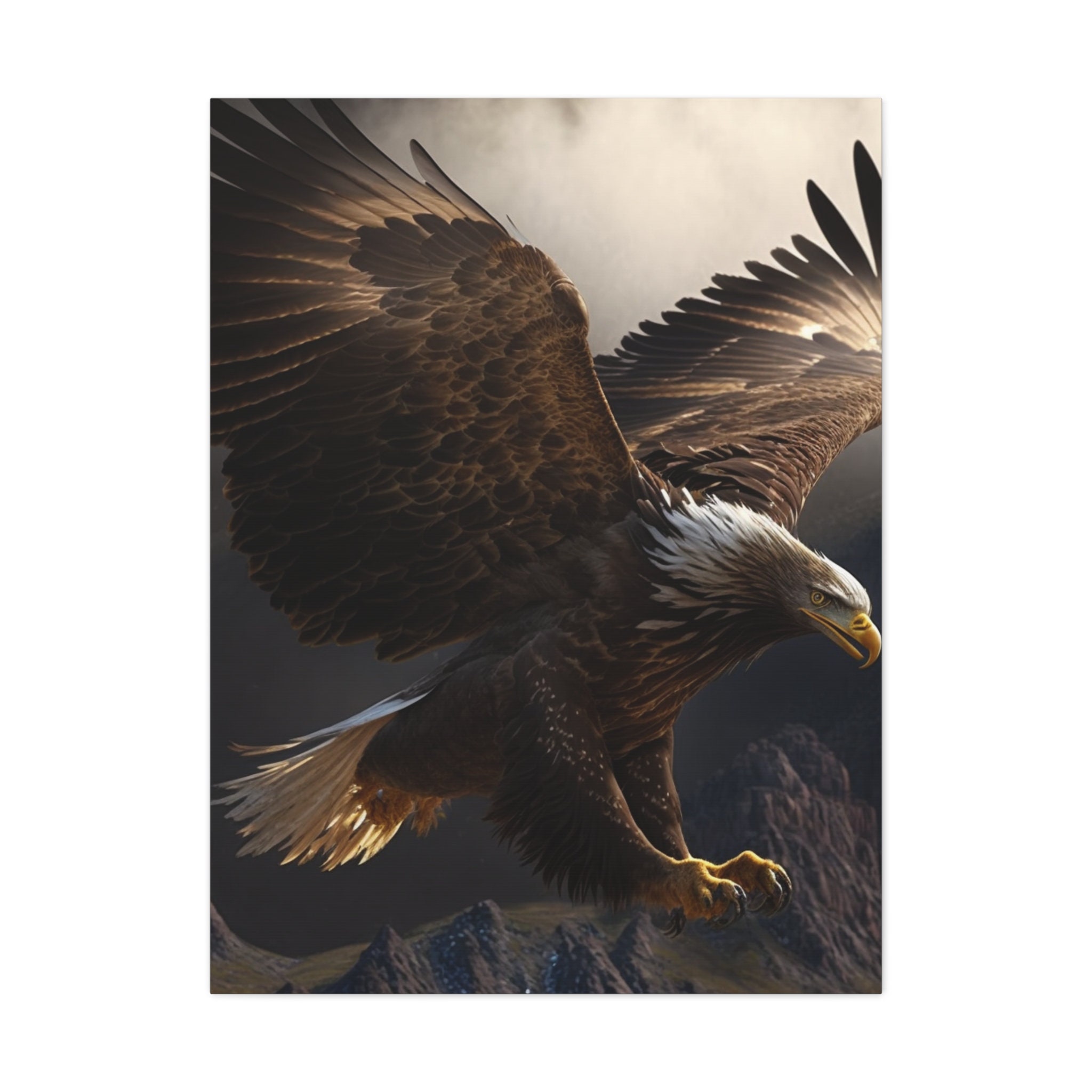 Eagle, Eye Catching Art, Home and Office Decor, Wall Art, Canvas ...