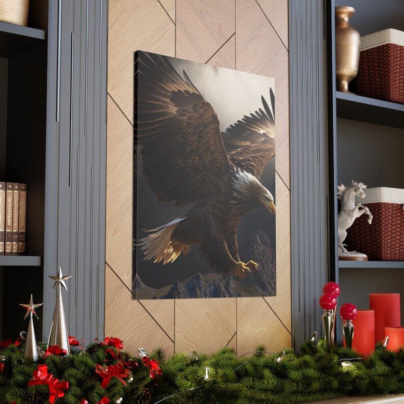 Eagle, Eye Catching Art, Home and Office Decor, Wall Art, Canvas ...
