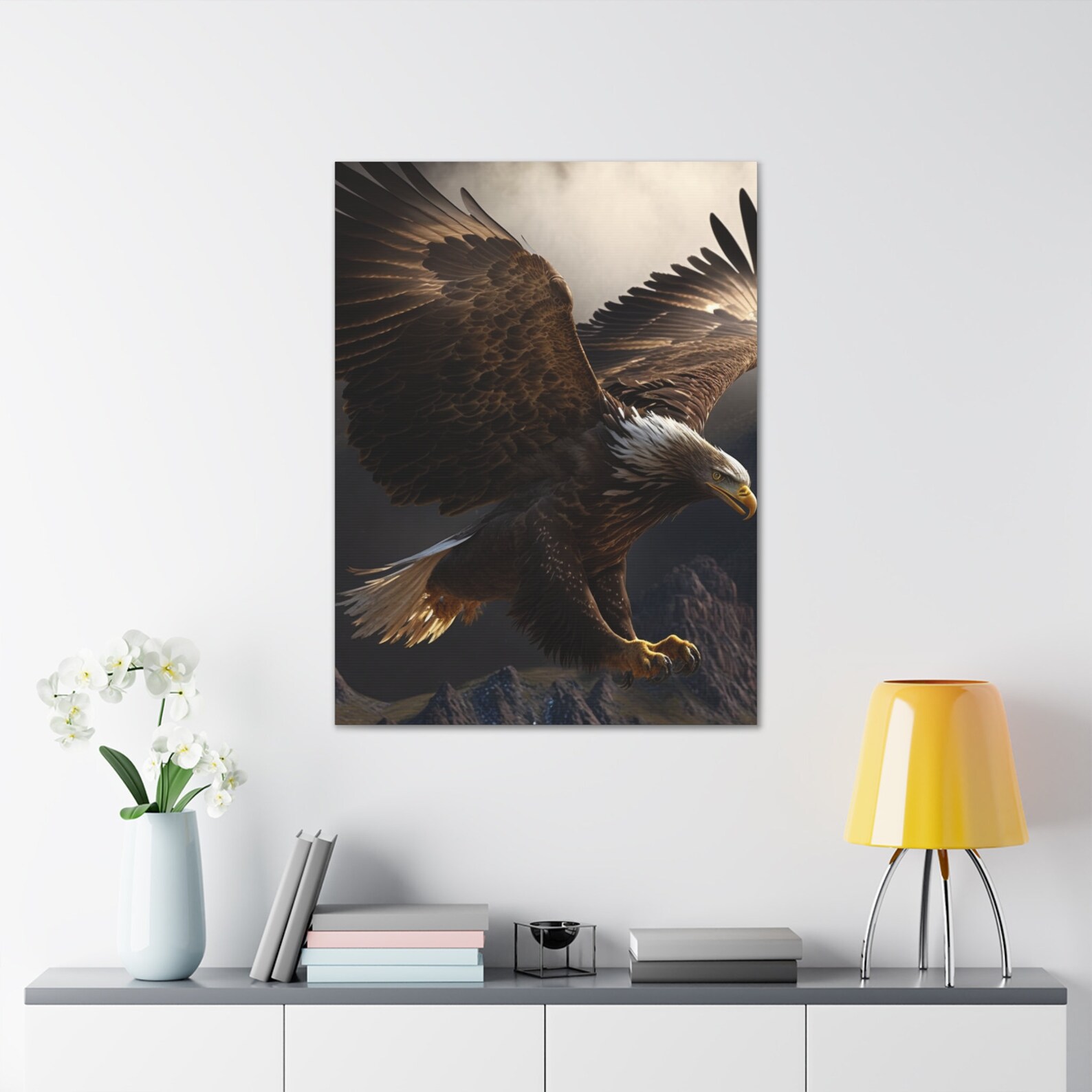 Eagle, Eye Catching Art, Home and Office Decor, Wall Art, Canvas ...