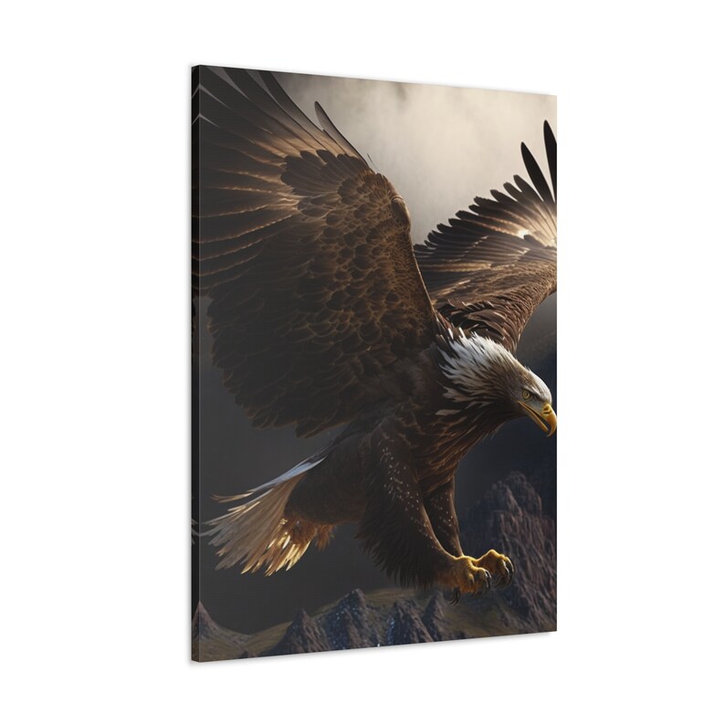 Eagle, Eye Catching Art, Home and Office Decor, Wall Art, Canvas ...