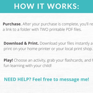 Printable Flashcard Activity Bundle: Alphabet, Numbers, Shapes, Sight ...