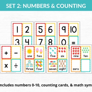 HUGE BUNDLE! Printable Flashcards & Activity Bundle for Preschool ...