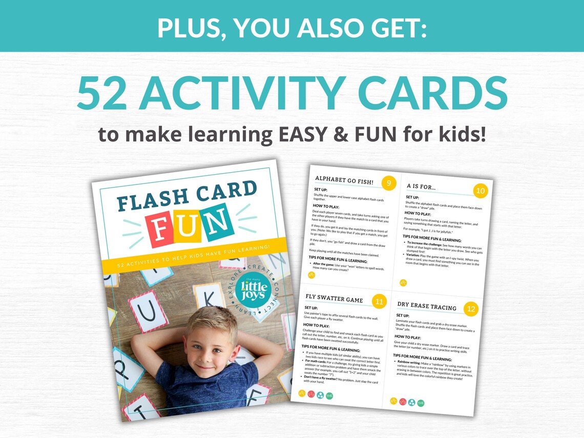 HUGE BUNDLE Printable Flashcards & Activity Bundle for Preschool ...