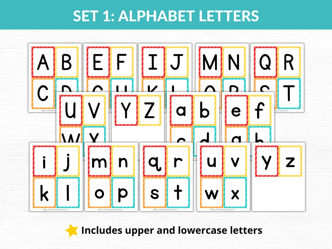 HUGE BUNDLE Printable Flashcards & Activity Bundle for Preschool ...