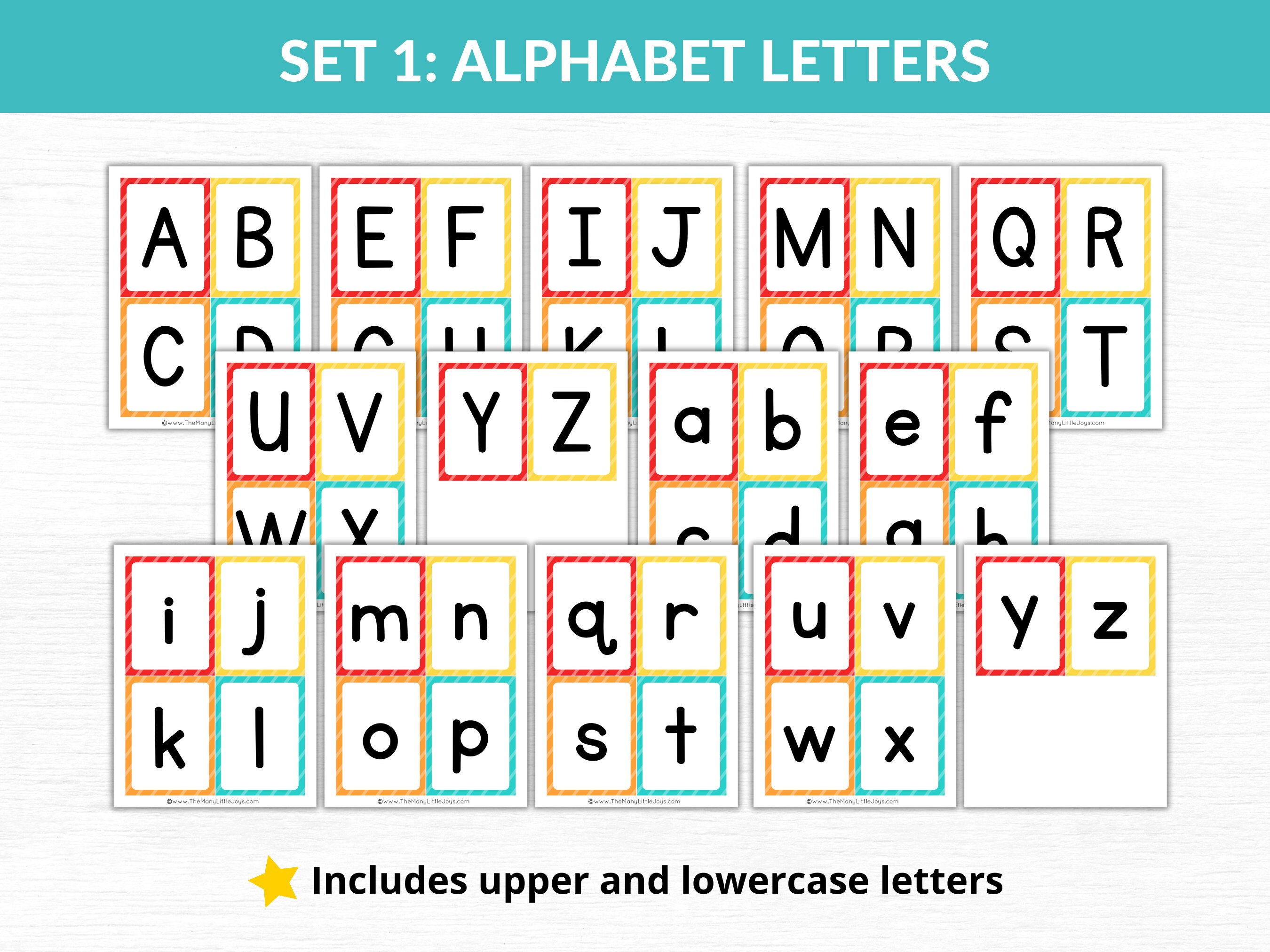 HUGE BUNDLE Printable Flashcards & Activity Bundle for Preschool ...