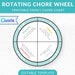 Rotating Chore Wheel Digital Template Family Chore Chart - Etsy