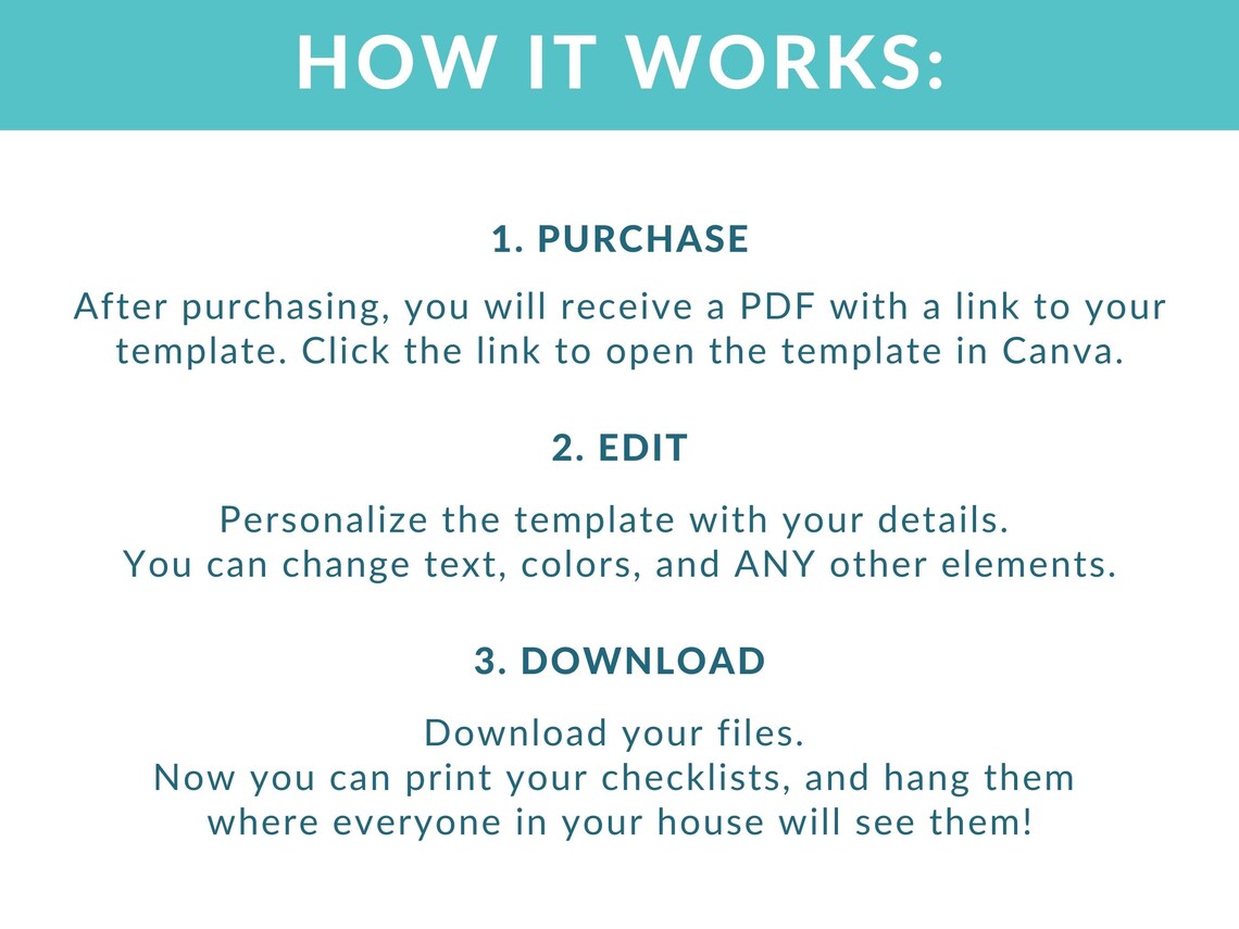 Before and After School Daily Routine Charts for Kids - Editable Canva ...