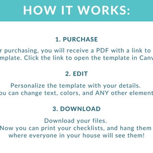Before and After School Daily Routine Charts for Kids - Editable Canva ...