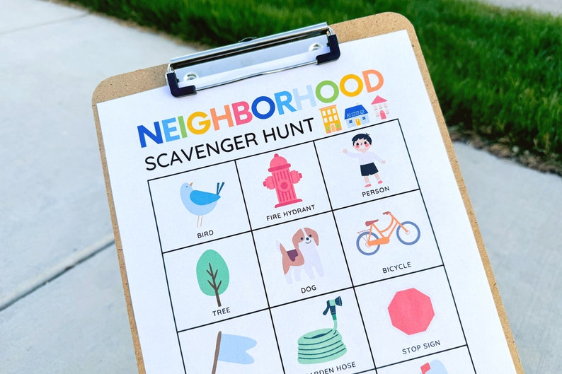 Preschool Scavenger Hunt Printable Pack: 10 Educational Hunts (PDF ...