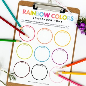 Preschool Scavenger Hunt Printable Pack: 10 Educational Hunts (PDF ...