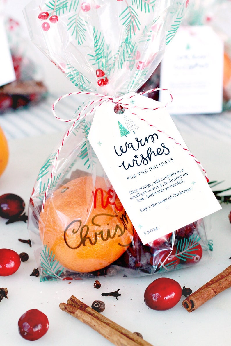 Christmas Simmer Pot Gift Tag - Printable PDF - Etsy