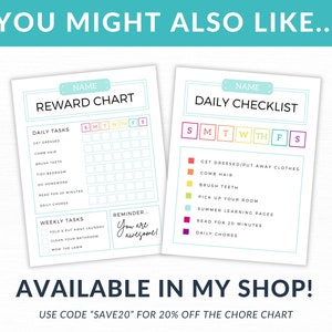 Before and After School Daily Routine Charts for Kids Editable Canva ...