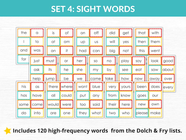 Printable Flashcard Activity Bundle: Alphabet, Numbers, Shapes, Sight ...