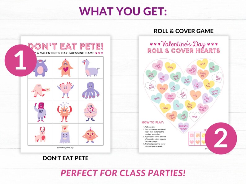 Valentine's Day Games: Kids Printable Activity Bundle (digital Download ...