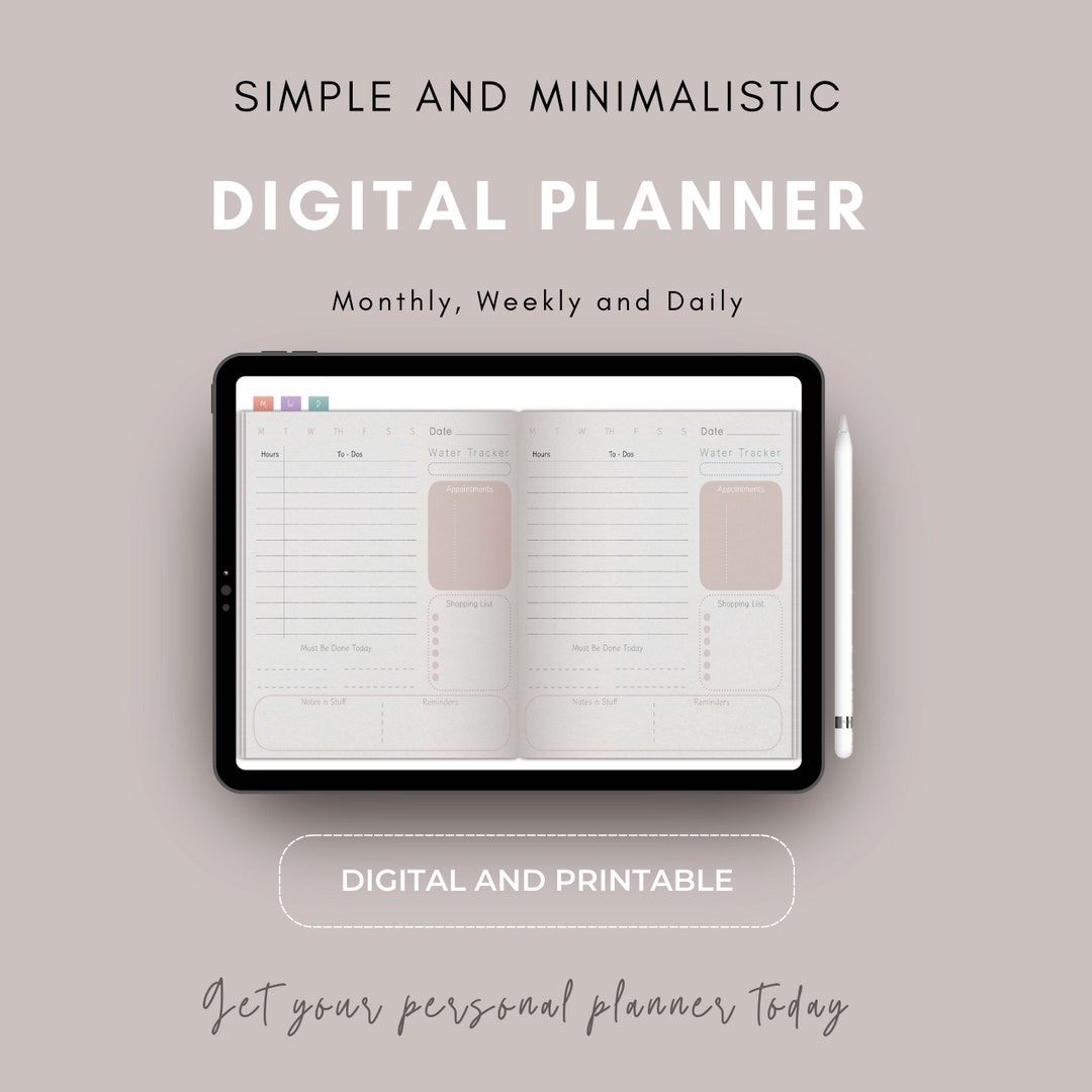 Best Digital Planner for People in Their 20s , Printable, Goodnotes ...