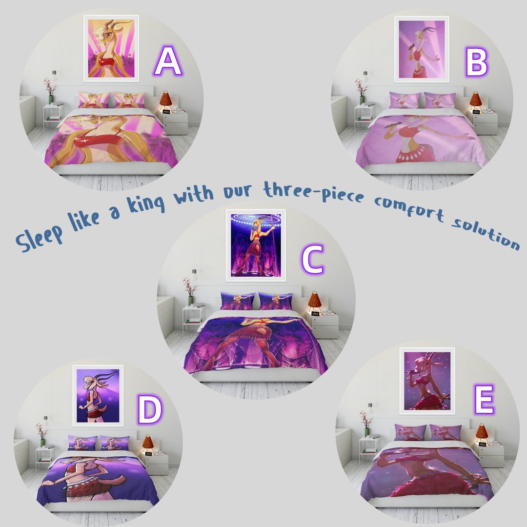 Custom Zootopia Gazelle Print Three Piece Bedding Set of - Etsy
