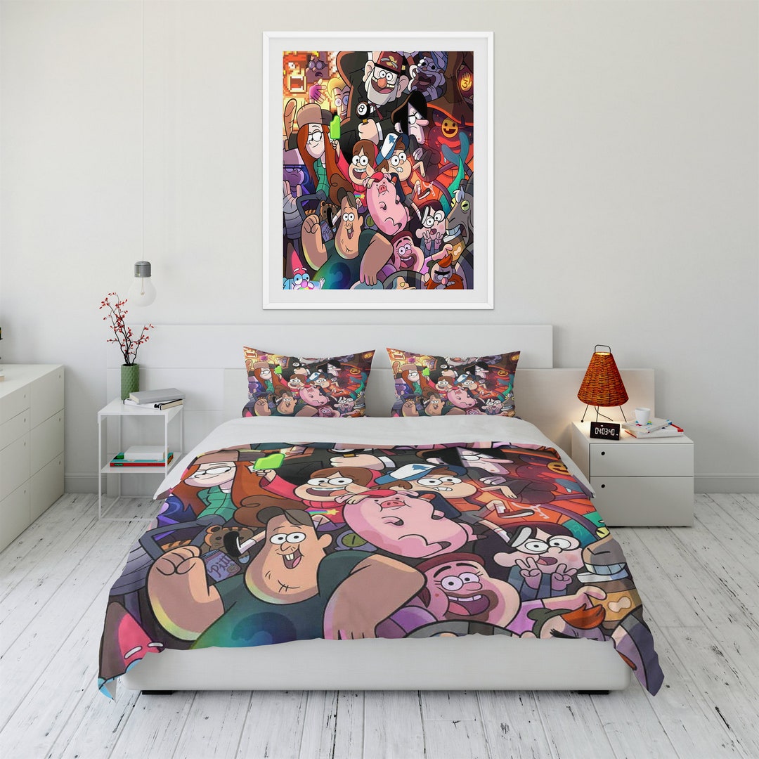Personalize Gravity Falls Pattern Printed Three Piece Set of - Etsy