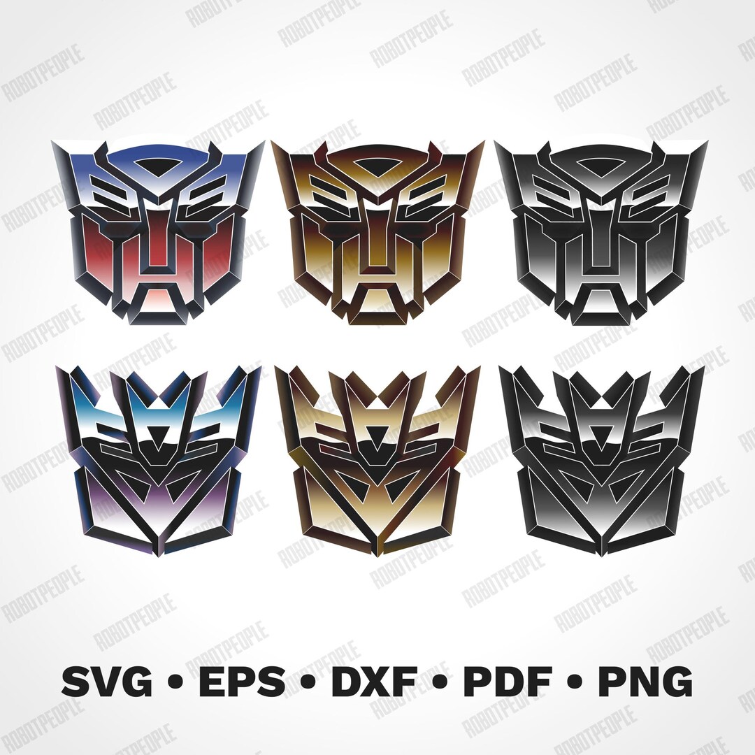 Transformers G1 Logo SVG Bundle | Autobots Logo | Decepticons Logo ...