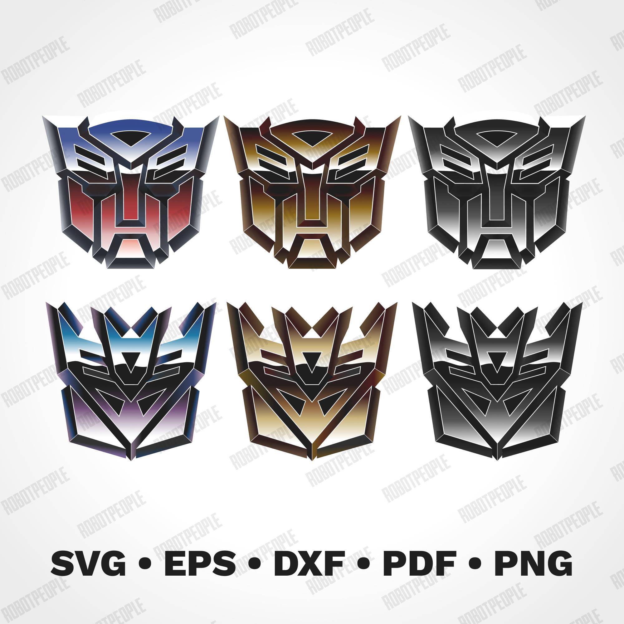 Transformers G1 Logo SVG Bundle | Autobots Logo | Decepticons Logo ...