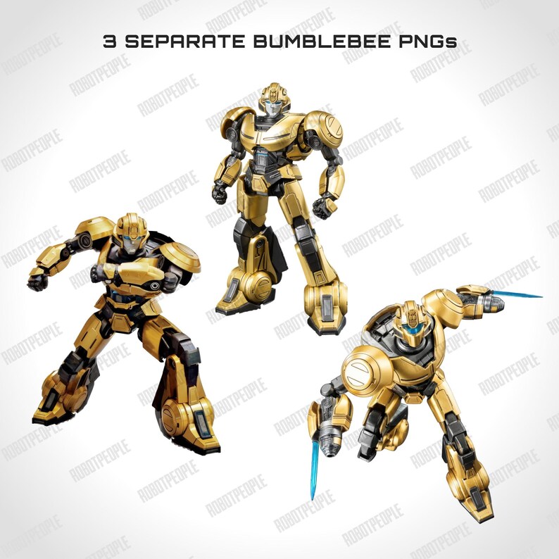 Transformers One Bumblebee PNG Bundle | 3 Designs (digital Download) - Etsy