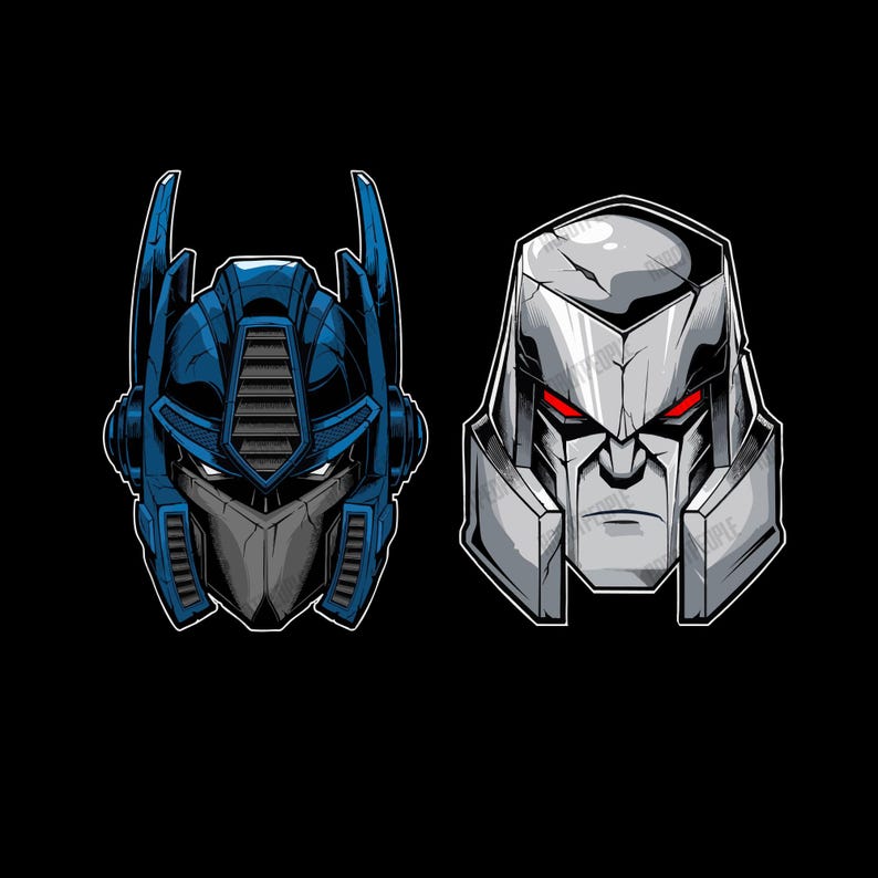 Optimus Prime Megatron SVG: Layered Transformers Vector Clipart ...