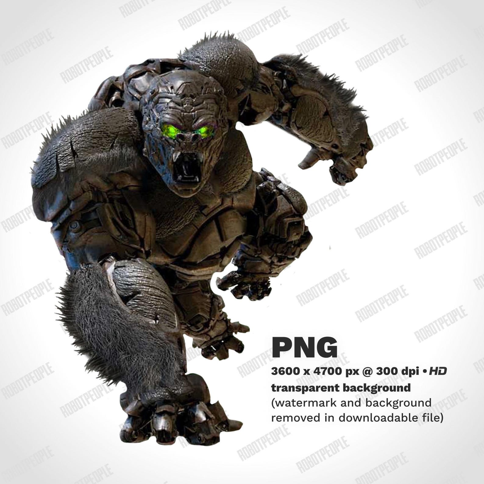 Transformers Optimus Primal PNG | Instant Download, Hi Def, Transparent ...