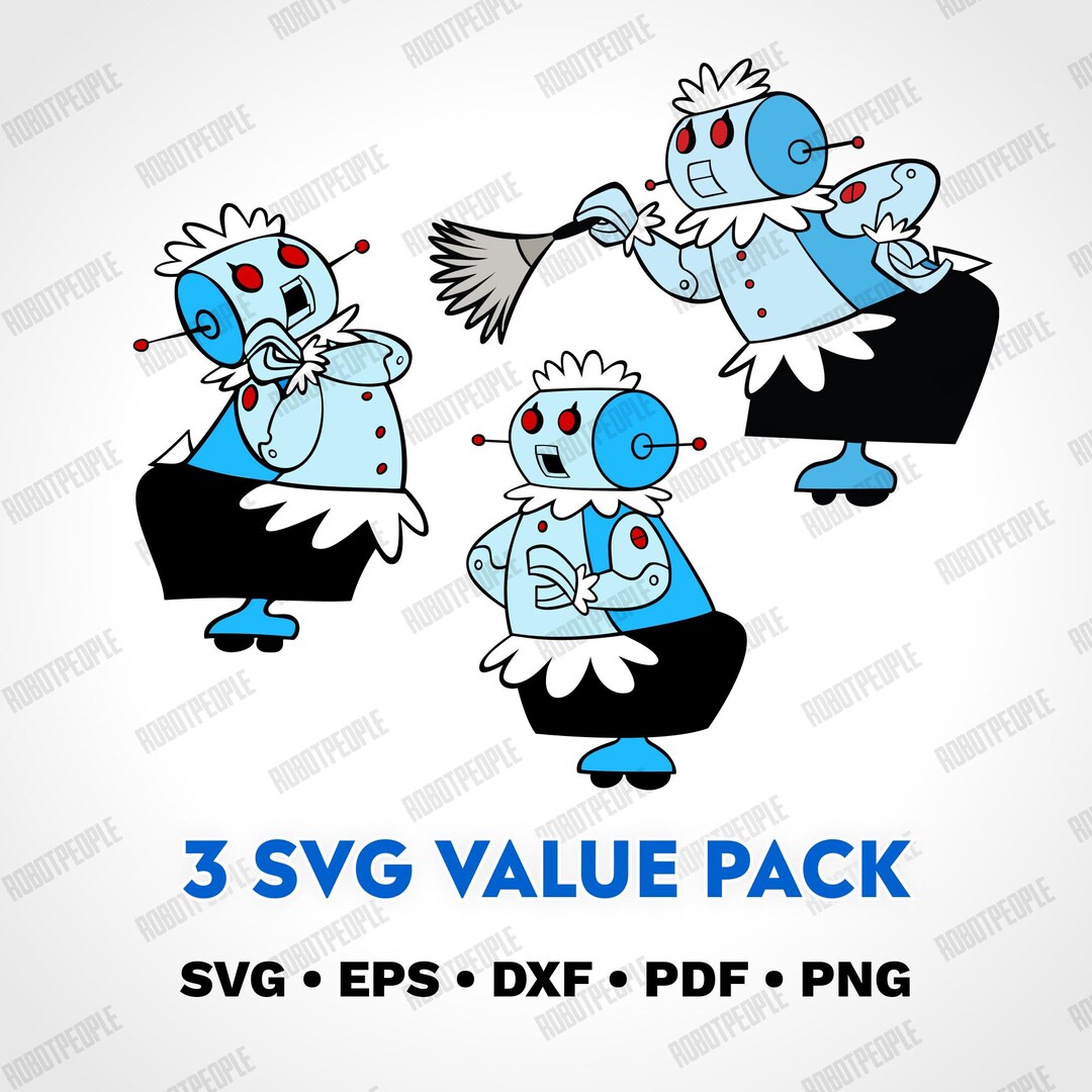 Rosie Robot SVG Bundle: the Jetsons Vector Art (digital Download) - Etsy