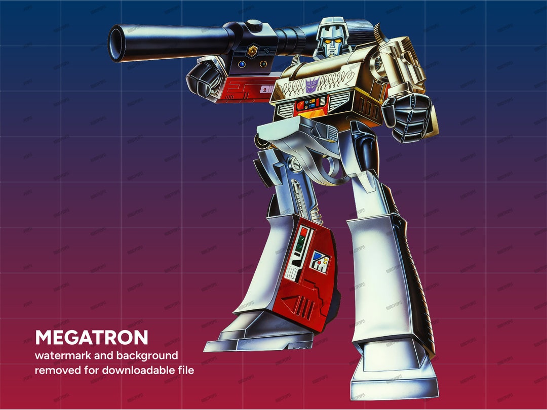 G1 Megatron Box Art G1 Transformers PNG 300dpi Robot - Etsy