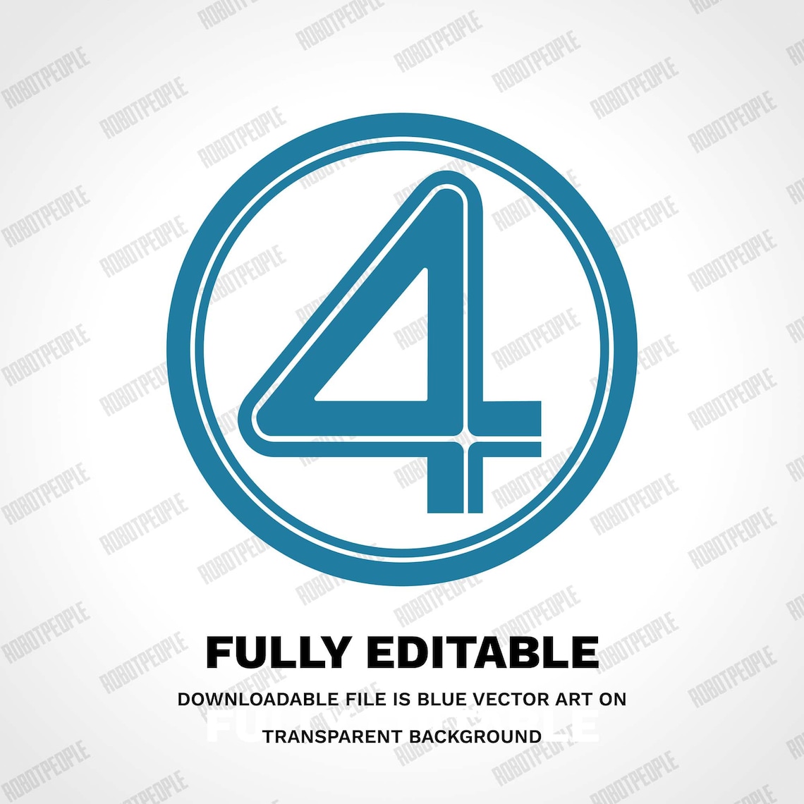 Fantastic Four Logo Bundle | 4 Svgs, Vector Art, First Steps, Superhero ...
