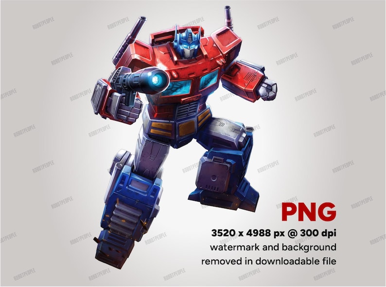 Transformers G1 Optimus Prime PNG | Autobots Clipart, Instant Download ...