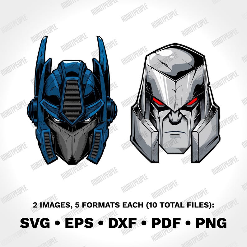 Optimus Prime Megatron SVG: Layered Transformers Vector Clipart ...