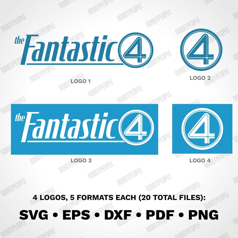 Fantastic Four Comic Logo - Etsy Canada