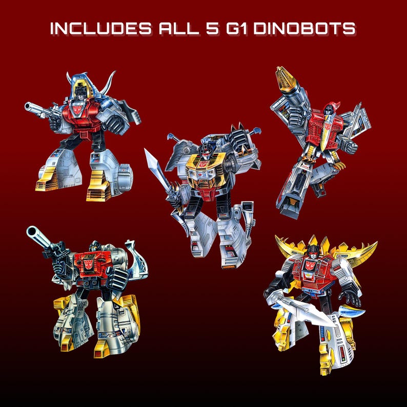 Transformers G1 Dinobots PNG Bundle: Autobots Art (digital Download) - Etsy