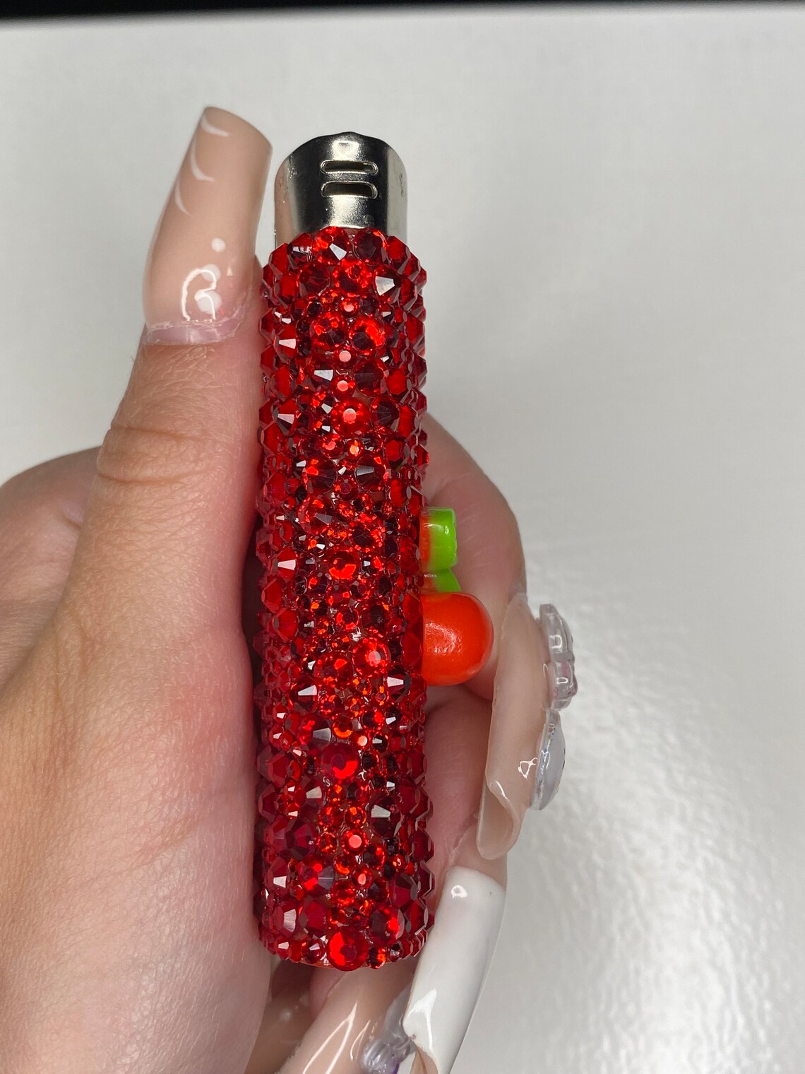 Cherry Red Rhinestone Lighter - Etsy